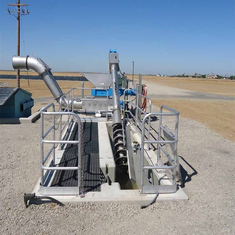 Solids Dewatering Screw Rotary Screen Filter Process In Wastewater ...