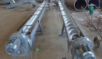 Concrete Spiral Stainless Steel Screw Conveyor For Wasters Wet Material ...