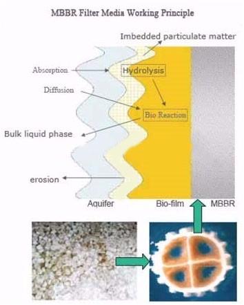 Φ5 * 10mm Diy Moving Bed Filter Media In Sewage Treatment Plant With ...